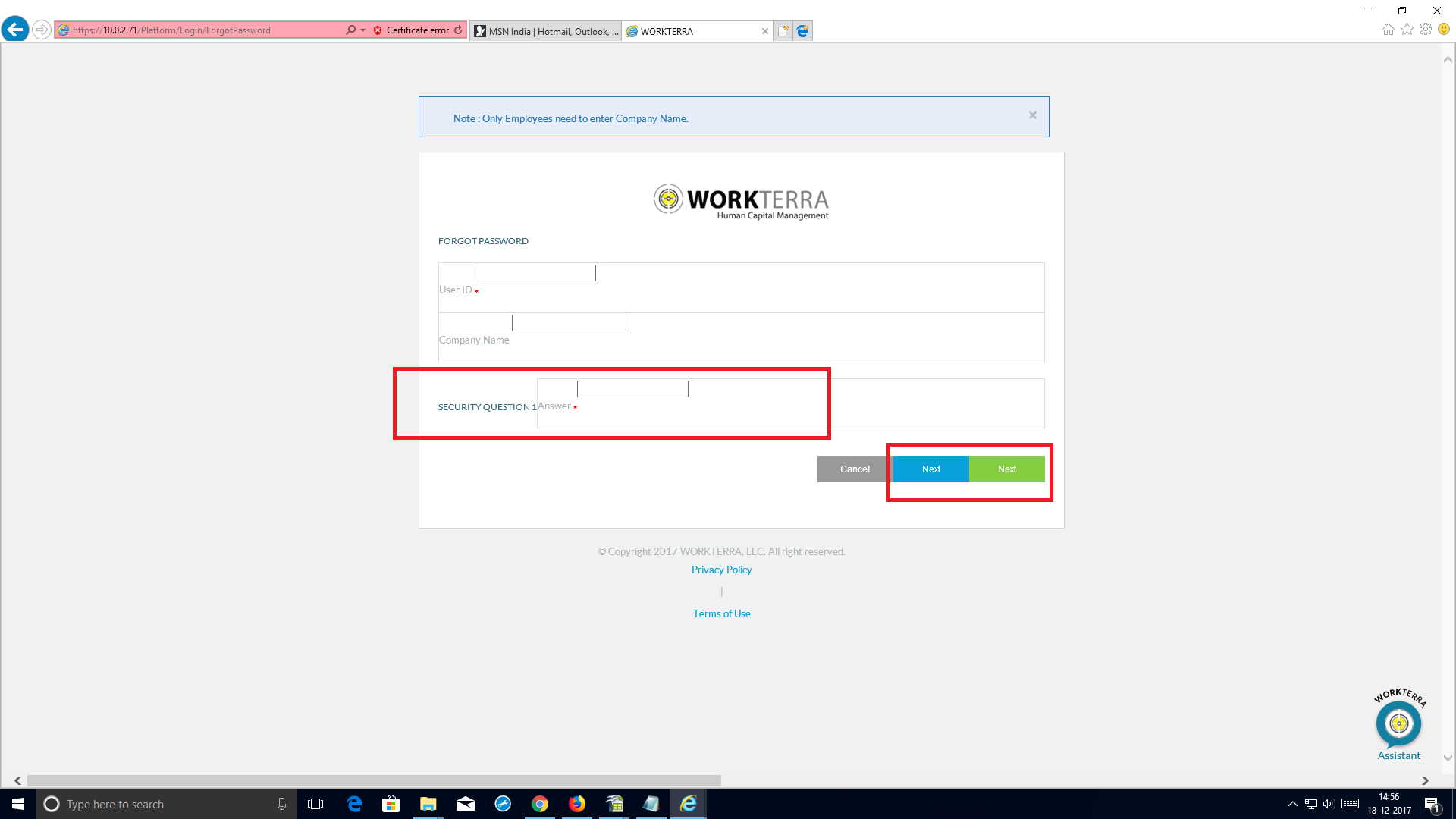 Nf 5521 Codemap Ui Ie 11 Forot Password Page Ui Components Are Not Placed As Expected